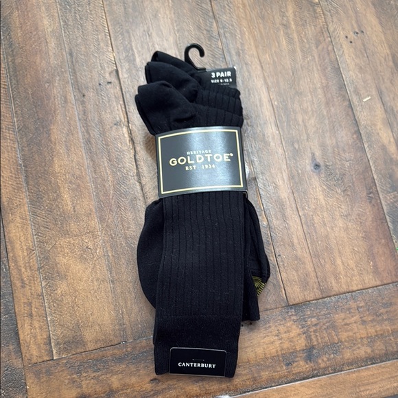 Gold Toe | Underwear & Socks | Gold Toe Black Socks 3 Pair Pack | Poshmark